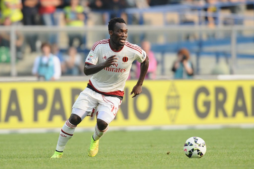 Michael Essien chegou ao Milan quando já era veterano e não se deu bem ...